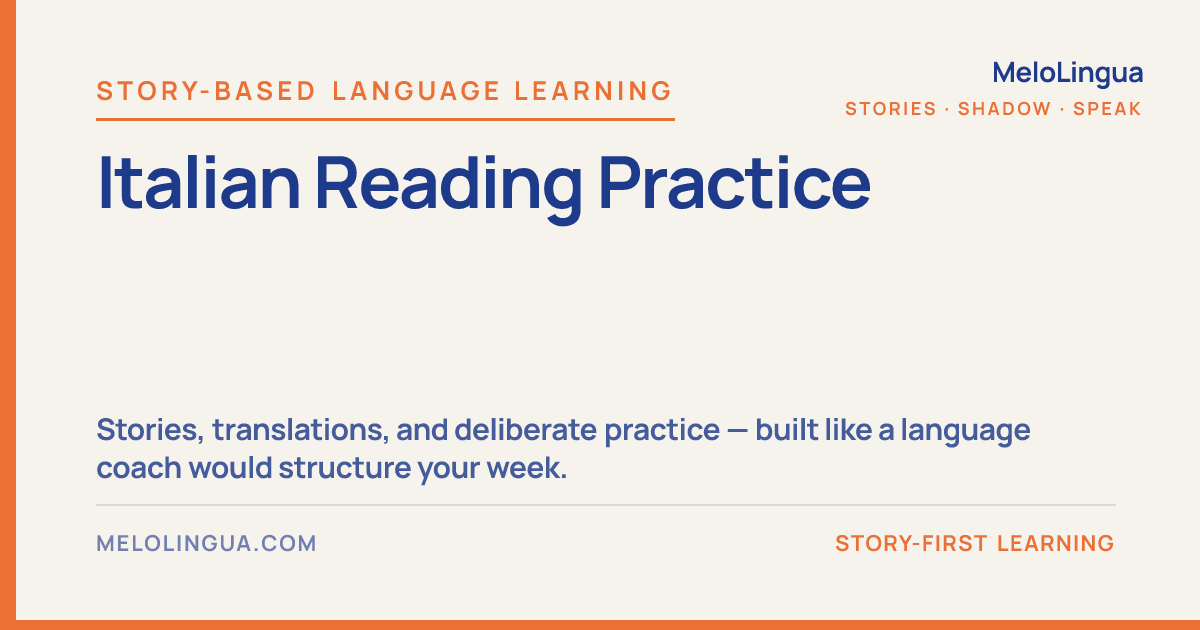 Italian Reading Practice | 8 Free A1-B2 Texts